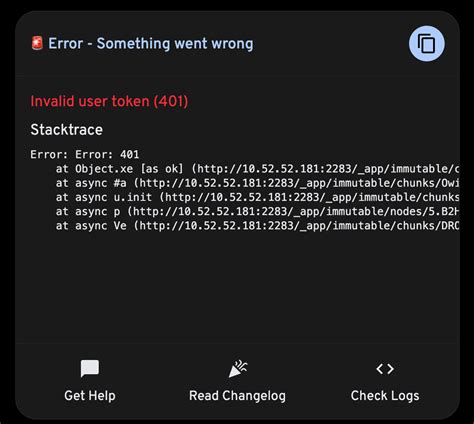 401 Error Immich