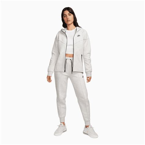 Nike Womens Sportswear Tech Fleece Windrunner Tracksuit Light Grey