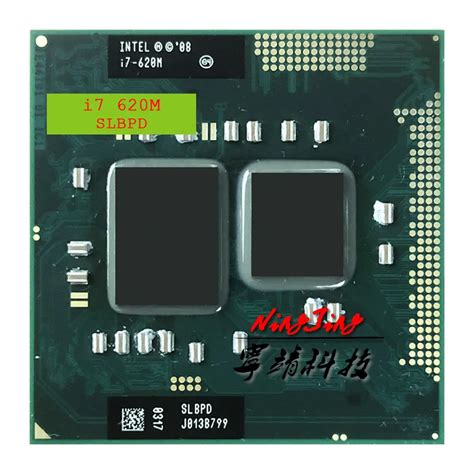Intel Core i7 620M i7 620M SLBTQ SLBPD 2.6 GHz Dual Core Quad Thread ...