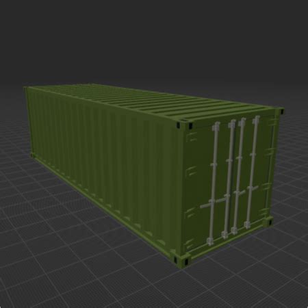 Container Green Block Display Models