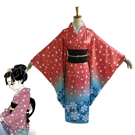 Anime Demon Slayer Kimetsu No Yaiba Koyuki Cosplay Costumes M Red Artofit