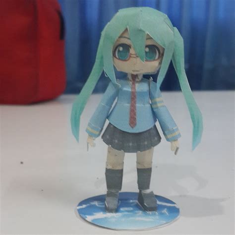 Hatsune Miku Chibi Papercraft Papercraft Chibi Steve Papercraft Paper Sexiezpix Web Porn