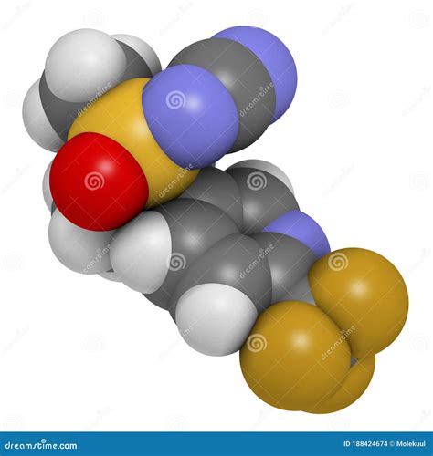 Sulfoxaflor Insecticide Molecule Stylized Skeletal Formula Chemical