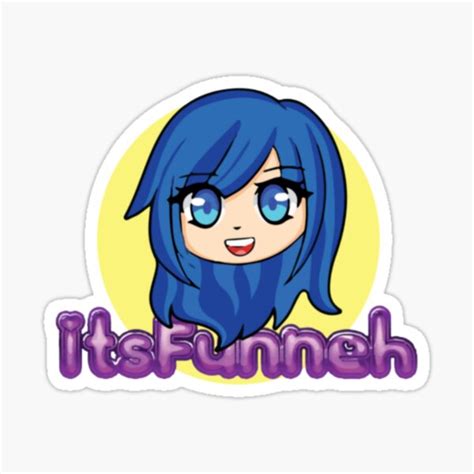 The Krew Funneh Plushy On A Scooter Itsfunneh Sticker By Amelia Nina