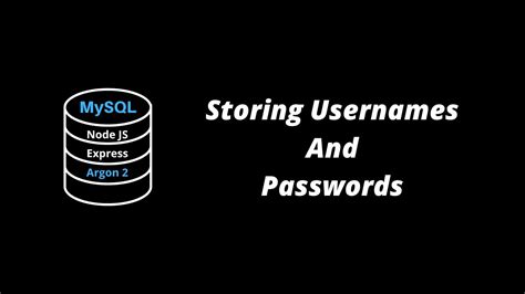 Setup Mysql Database For User Credentials Youtube