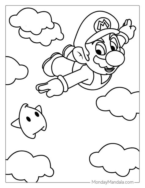 50 Mario Coloring Pages Free Pdf Printables