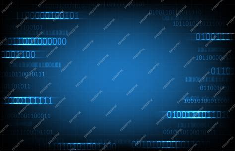Premium Vector Abstract Background Of Random Digital Binary Number