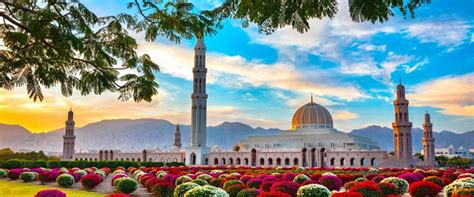 Download Panoramic View Of Oman Mosque Wallpaper
