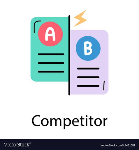 Competitor Royalty Free Vector Image Vectorstock