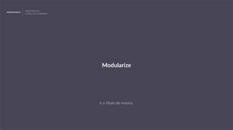 Modularize On Behance