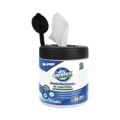 Silimex Sanifex Toallas 30 Toallitas Desinfectantes Formuladas Para De