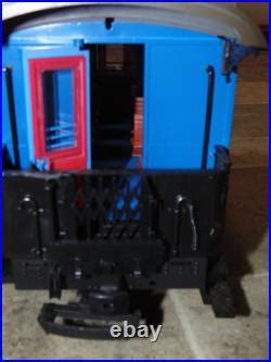 Lgb The Blue Train Starter Set With 0 4 0 Engine 2 Cars Track Ps