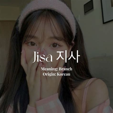 Jisa 지사 Korece Adlar Kızlar