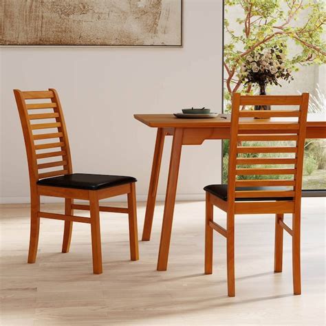 Costway Modern Dining Chair Set Of 2 Kitchen Chair With Rubber Wood
