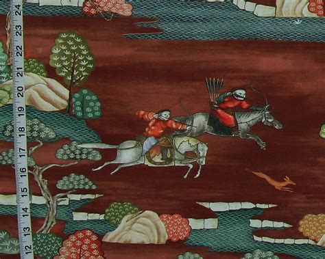 Asian Chinoiserie Toile Fabric Just Listed Brickhouse Fabrics