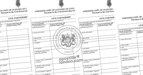How To Get An Apostille For A Uk Civil Partnership