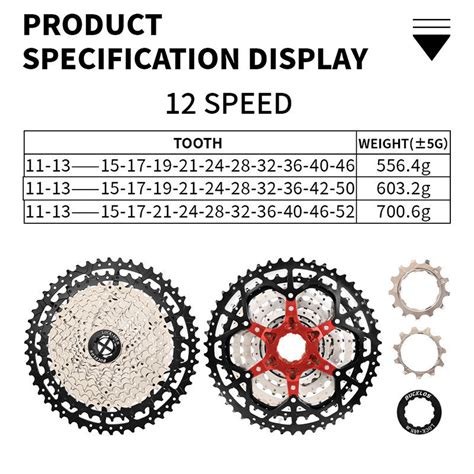 Bucklos Mtb Cassette Cogs Road Bike Cogs 89101112 Speed Freewheel