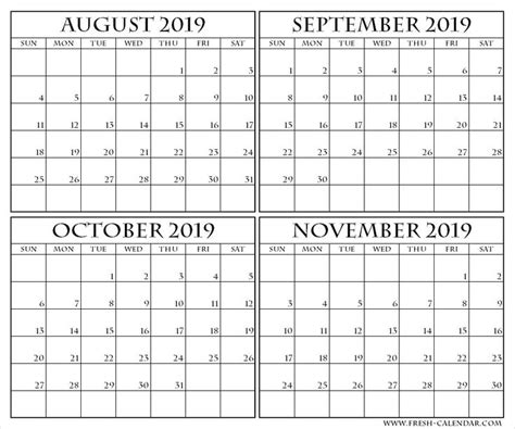 September October November Calendar Printable Calendars At A Glance