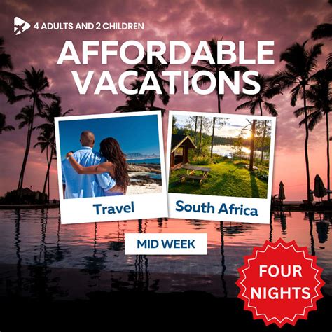 Accommodation In Sa Mid Week Accommodation At Various Resorts In