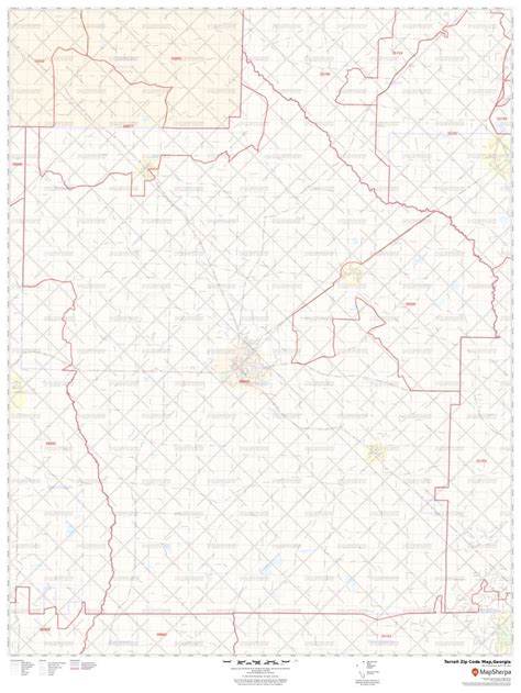 Terrell Zip Code Map Georgia Terrell County Zip Codes