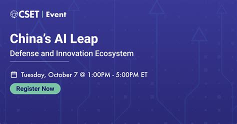 Chinas Ai Leap Center For Security And Emerging Technology