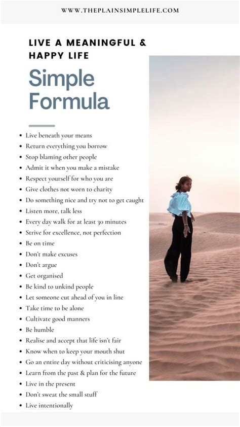 A Simple Formula For Living A Meaningful Happy Life