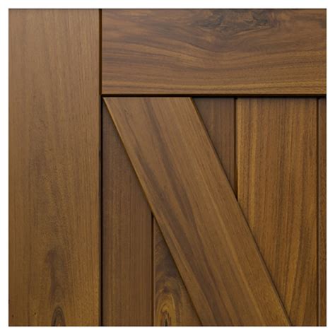 Jeld Wen 36 In X 96 In Khaki K Frame Walnut Wood Solid Core Single Barn