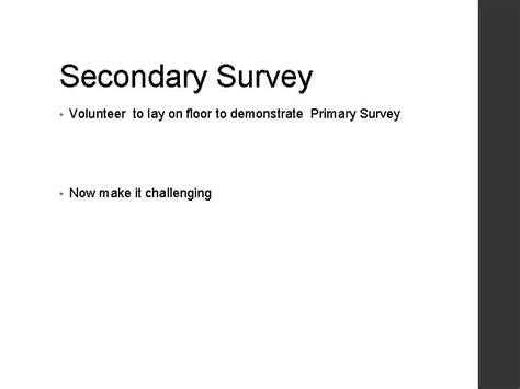 First Aid Cpr Secondary Survey Secondary Survey Head