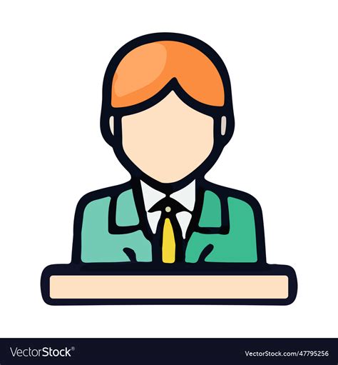 Avatar Man Male To Helper And Assistance Vector Image