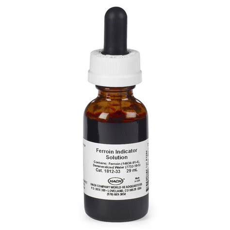 Ferroin Indicator Solution 29ml Db Camlab