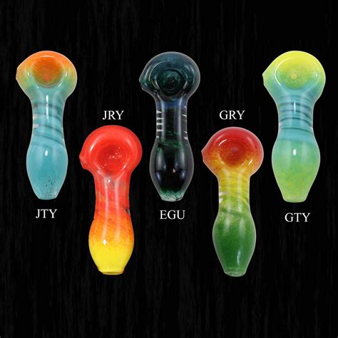 Twisted Frit Fade Glass Pipe Chameleon Glass