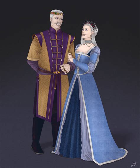 King Viserys I And Queen Aemma Arryn By Jotasaraiva On Deviantart