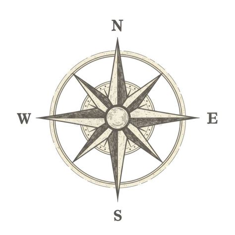 Vintage Compass Rose Illustration Stock Illustration Illustration Of Brown Design 388800654