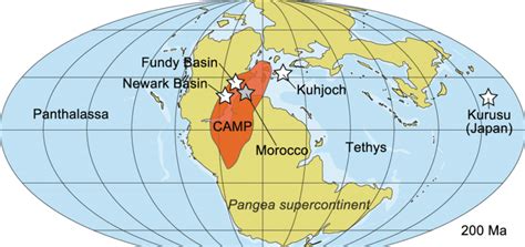 Late Triassic Paleogeographic Map Showing The Distribution Of Land Download Scientific Diagram