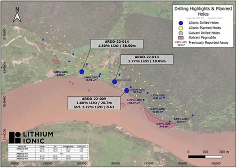 Lithium Ionic Intersects 1 68 Li2o Over 21m Incl 2 22
