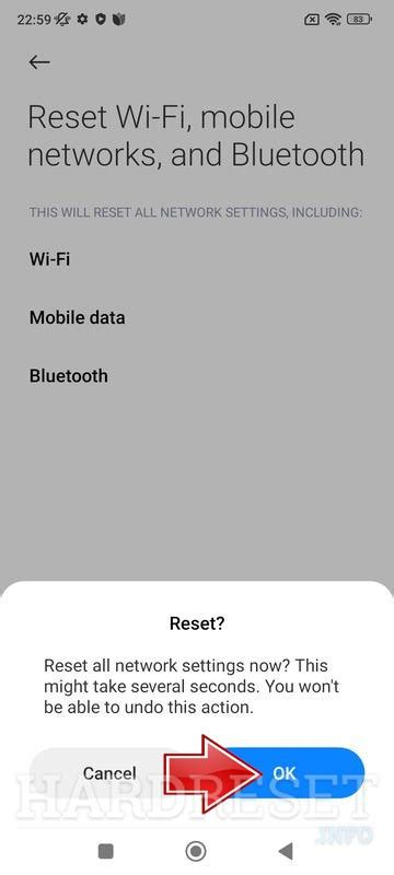Réinitialiser Les Paramètres Réseau Redmi Note 11t Pro How To