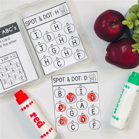 Preschool Task Boxes Apple Theme Preschool Activities Math And Literacy Centers Etsy