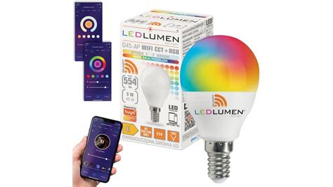 Żarówka Led G45 Ap E14 5w Led Wifi Cct Rgb Ebay