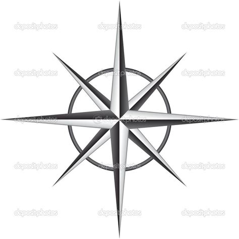 Nautical Star Compass Drawing