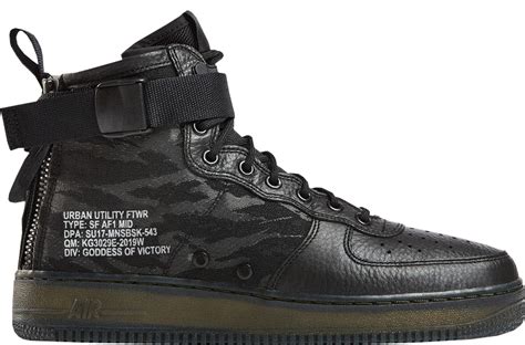Nike Sf Air Force 1 Mid Black Cargo Khaki Stockx News