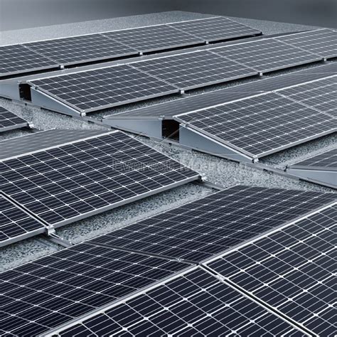 Aluminum East West Aluminum Ballasted Flat Roof Solar Bracket