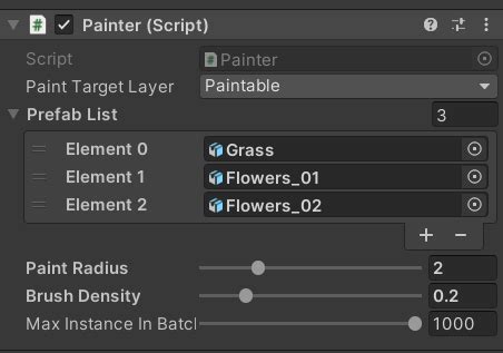 Github Mozankatip Runtimeprefabpainter It Is A Runtime Unity Tool That Allows You To Paint