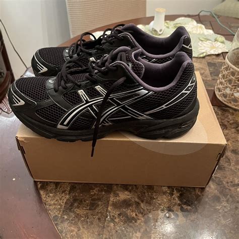 Asics Black And Grey Running Shoes Running Black Depop