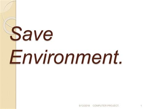 Save Environment Pptx