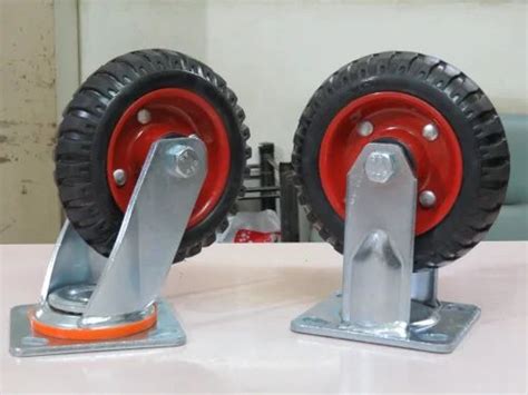6x2 Heavy Duty Solid Rubber Wheel Load Capacity 150 Kg At ₹ 450 Piece In Ahmedabad