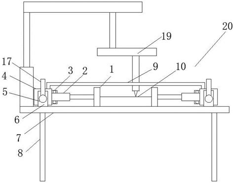 一种塑料圆护板生产用划圆机的物料夹持固定机构的制作方法