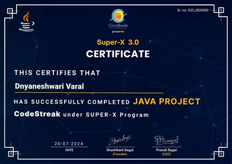 Dnyaneshwari Varal On Linkedin Superxprogram Javadevelopment