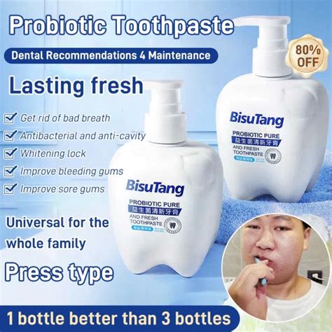 Probiotic Pure And Fresh Toothpaste White Toothpaste Shopee Singapore