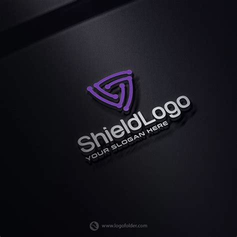 Premade Connect Shield Logo Design 19 199 Logofolder
