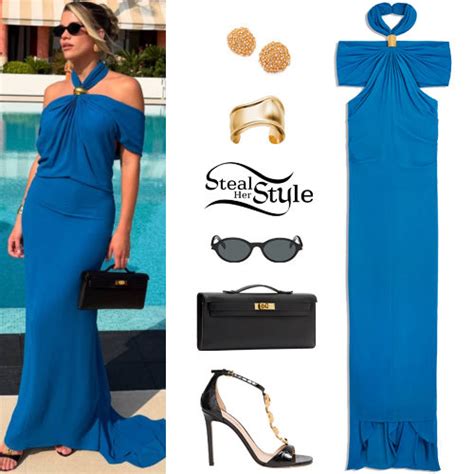 Sofia Richie Blue Dress Black Sandals Steal Her Style